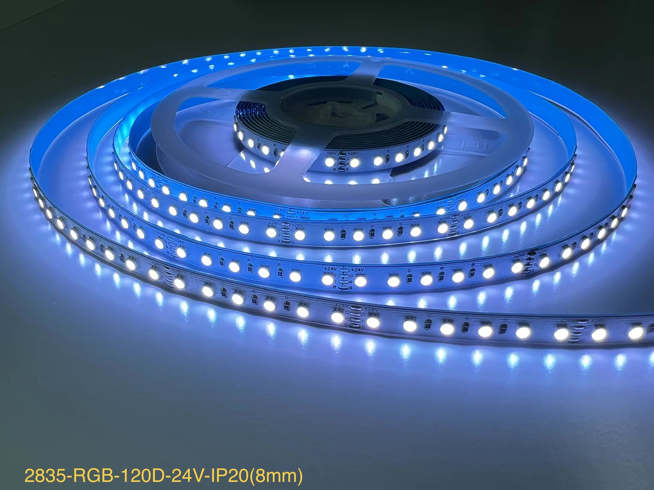 RGB led strip 8mm 2835 24v 120LEDs/m – SEMI LIGHT